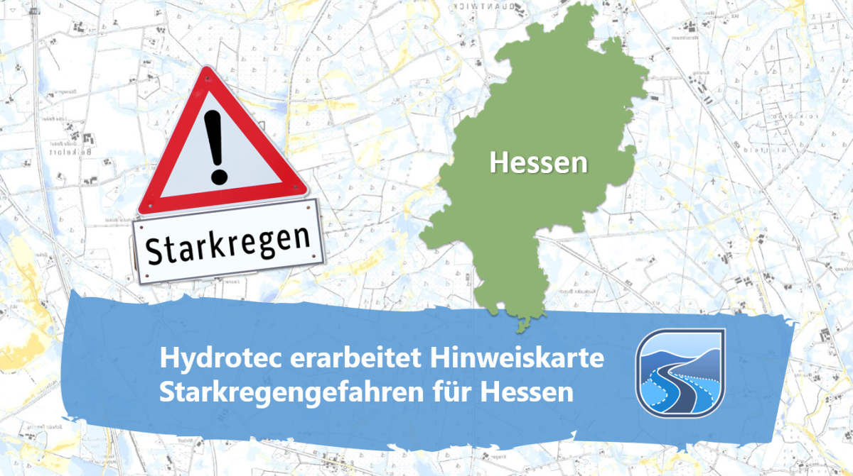 Landesweite Hinweiskarte Starkregengefahren für Hessen